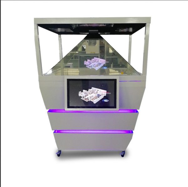 Interactive 360° Pyramid Holographic Displays – freeglass3d