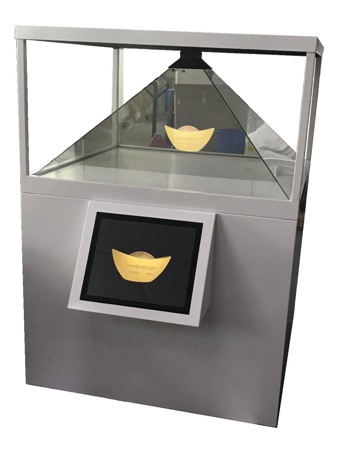 Interactive 360° Pyramid Holographic Displays – freeglass3d